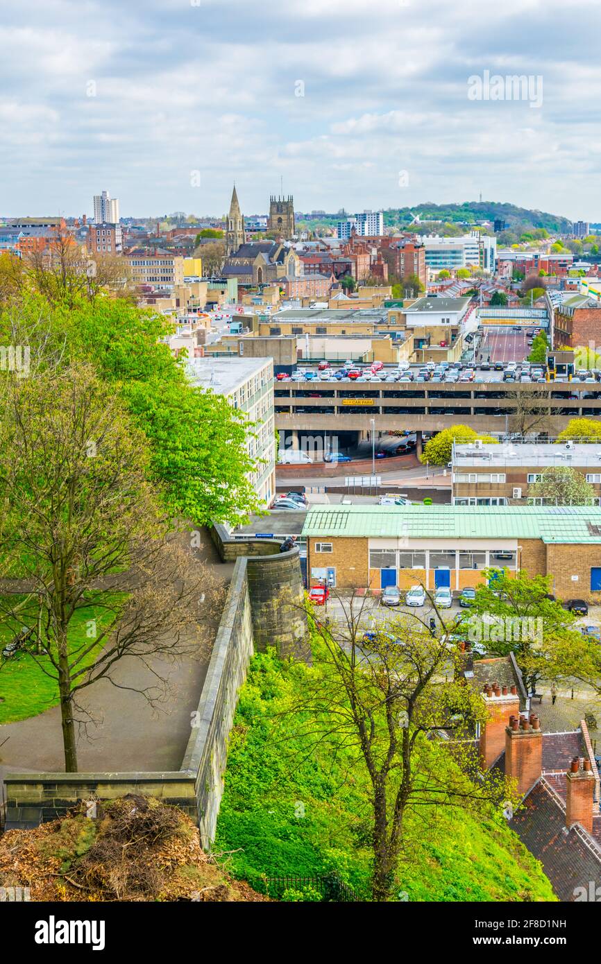 Aerial view nottingham city centre hi-res stock photography and images ...