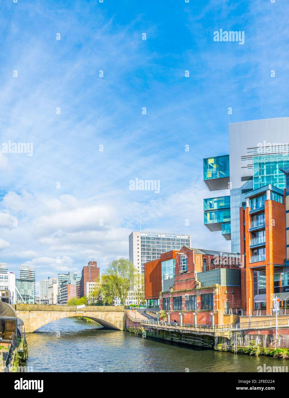 Riverside of river Irwell in Manchester, England Stock Photo - Alamy