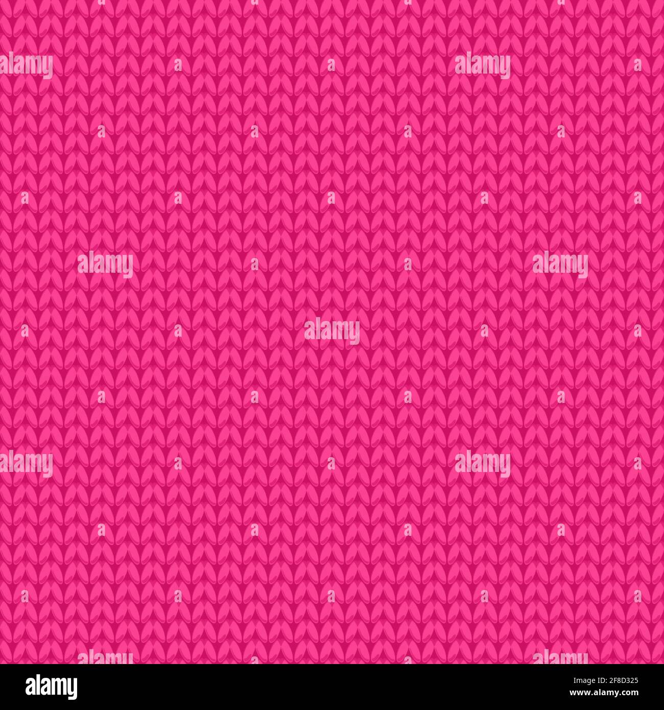 Knitted fabric pink texture. Seamless pattern Vector stock Cute surface ...