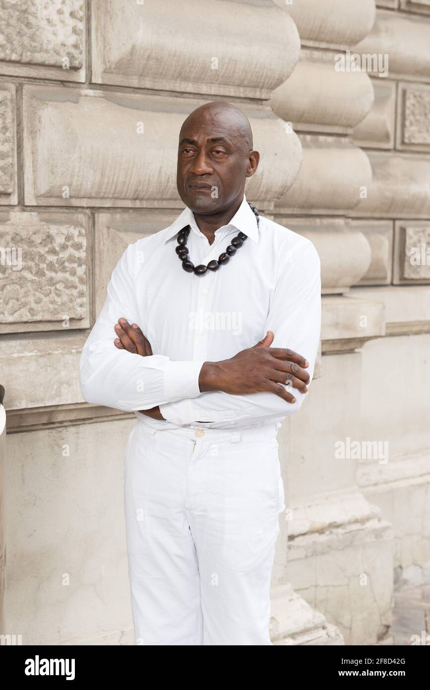 Choreographer and dancer, Ismael Ivo in Vienna outside the Volkstheater ...