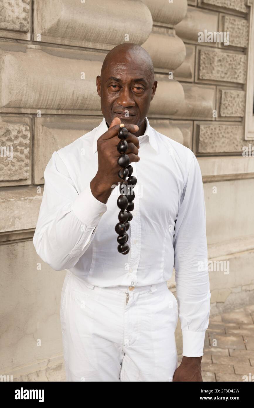Choreographer and dancer, Ismael Ivo in Vienna outside the Volkstheater ...