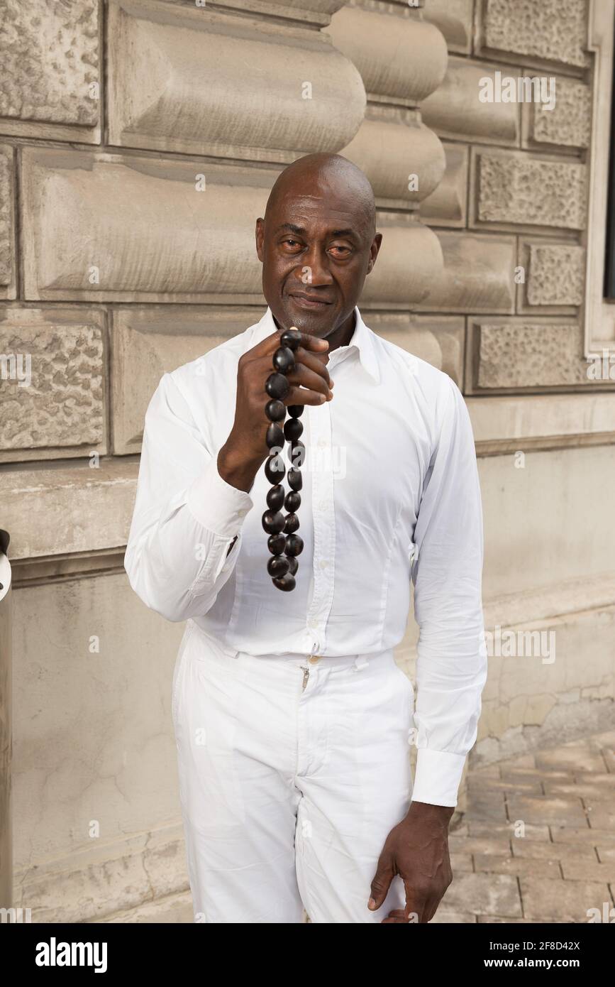 Choreographer and dancer, Ismael Ivo in Vienna outside the Volkstheater ...