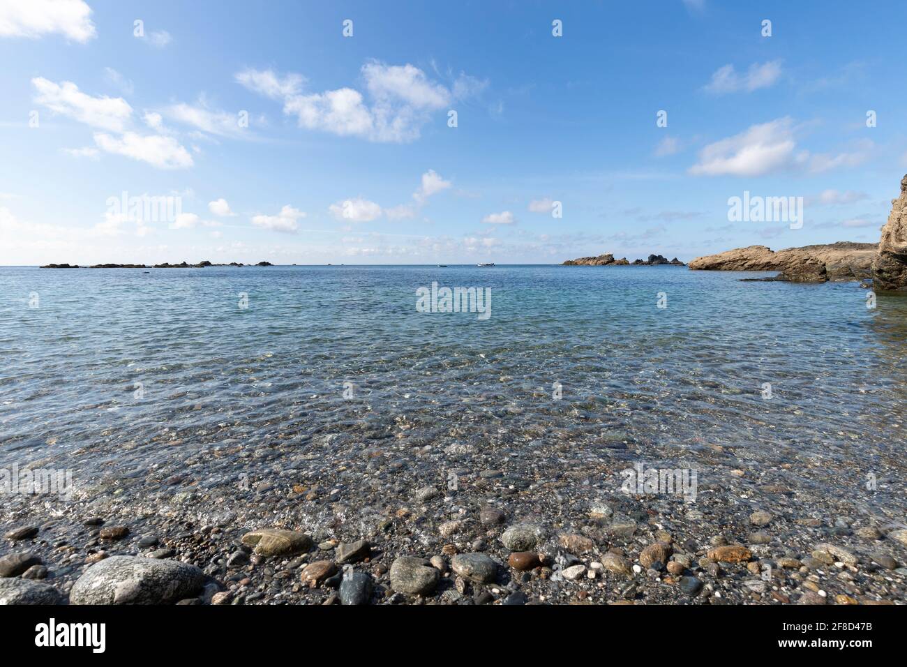 The Beautiful South West Coast of Cornwall captured from the air on a ...