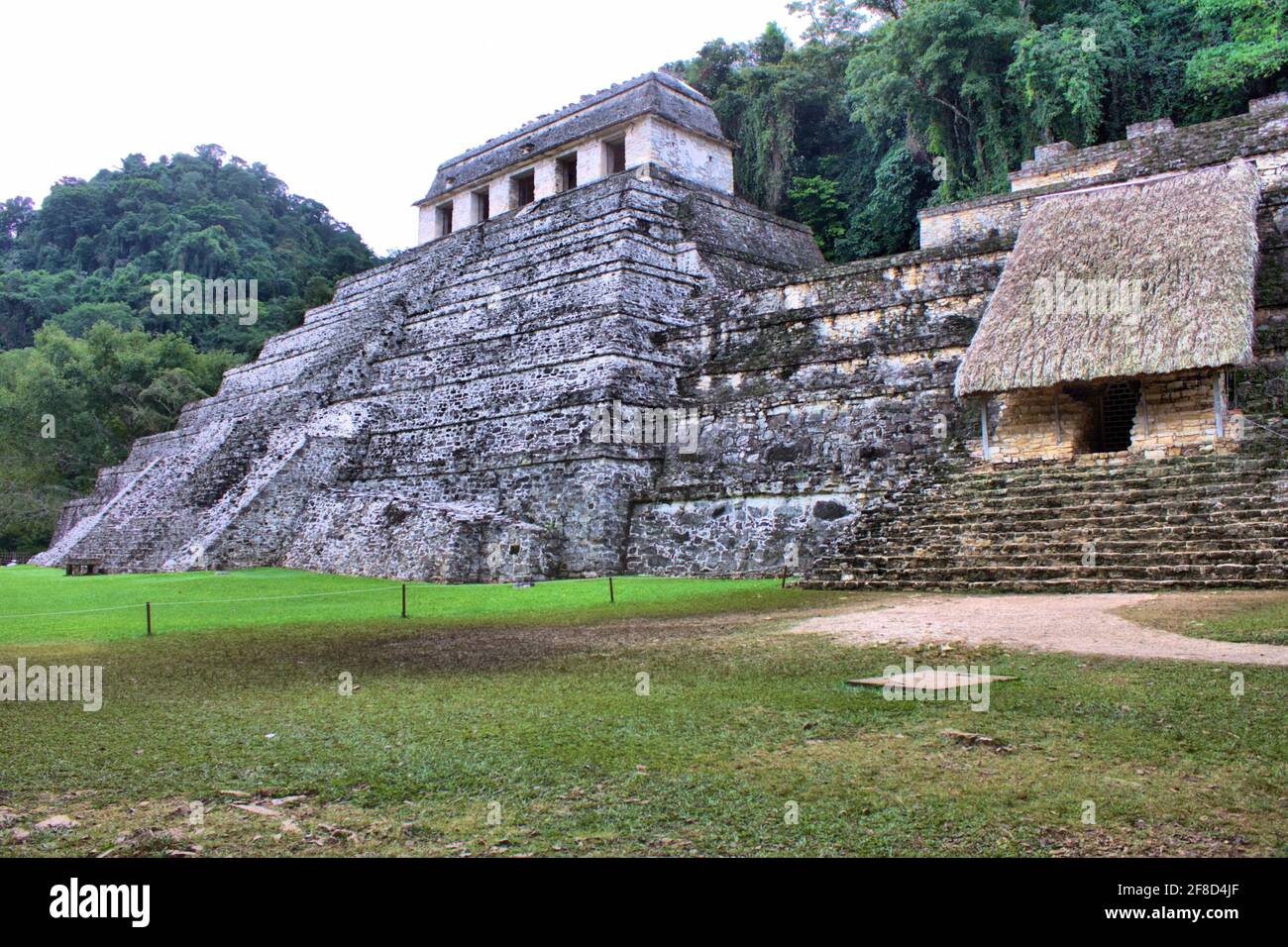 The Temple of the Inscriptions at the Maya city of Palenque in Mexico ...