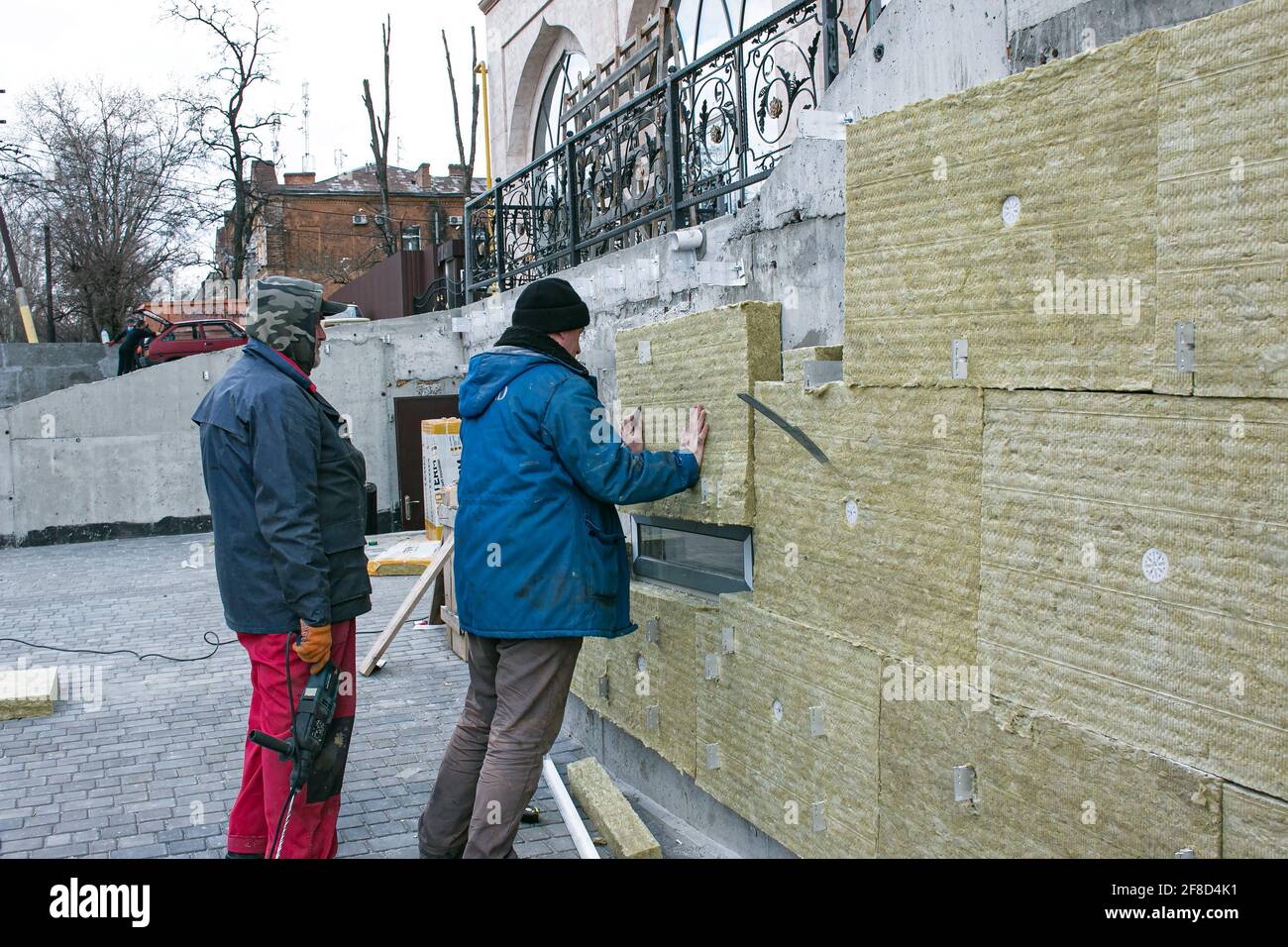 Installing blocks hi-res stock photography and images - Alamy