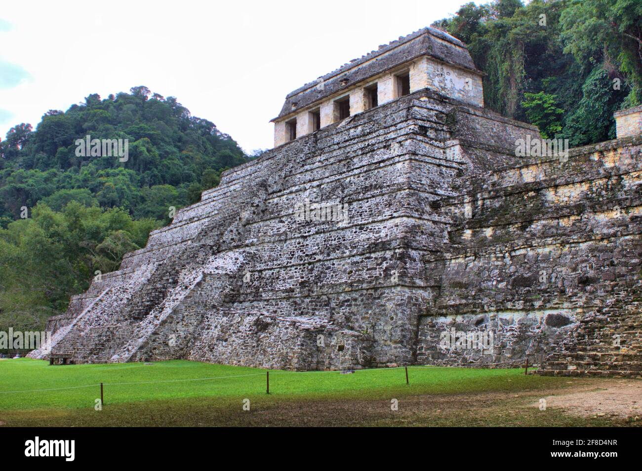 The Temple of the Inscriptions at the Maya city of Palenque in Mexico ...