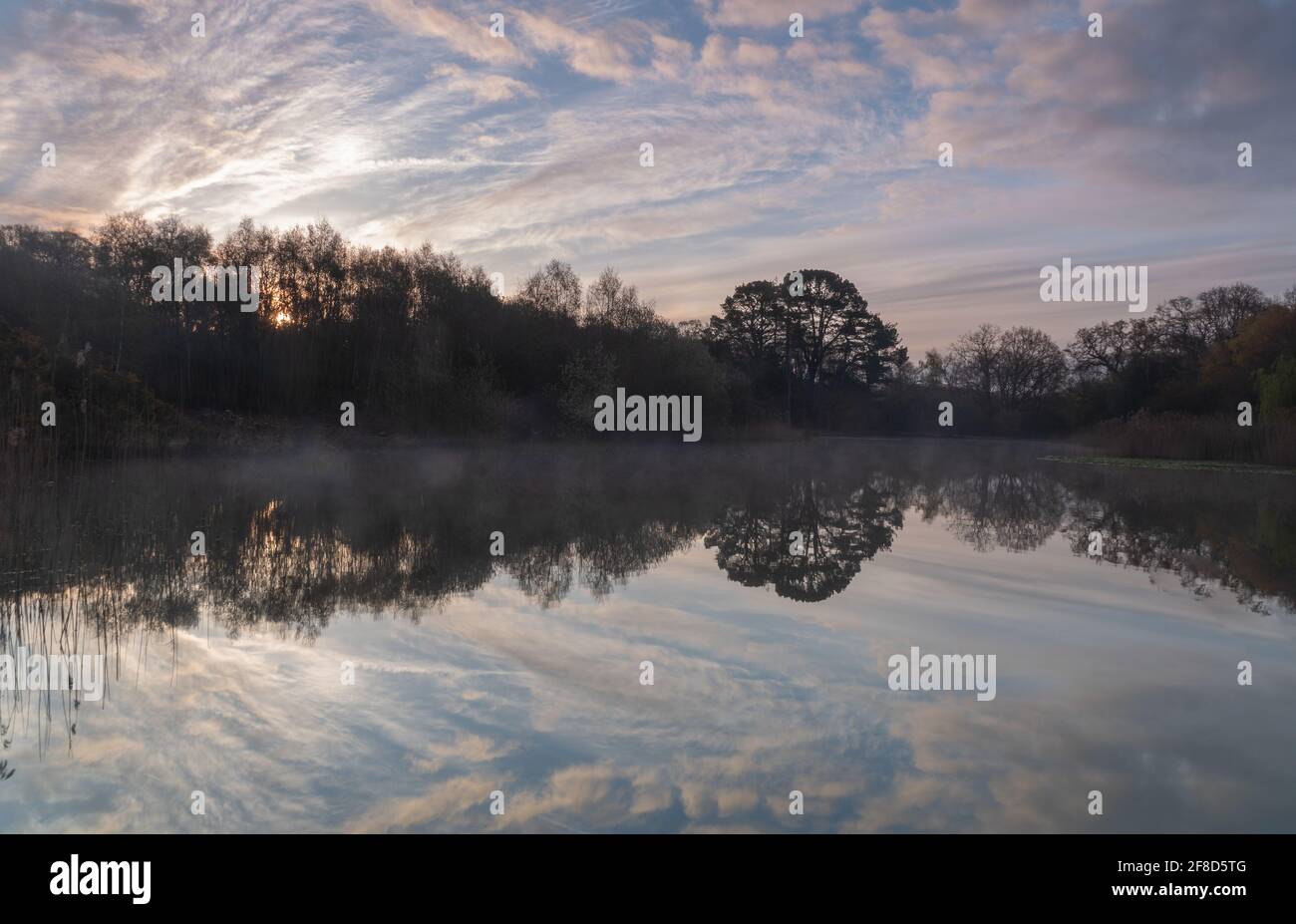 Sunrise at the Ornamental Lake, Southampton Common Stock Photo - Alamy