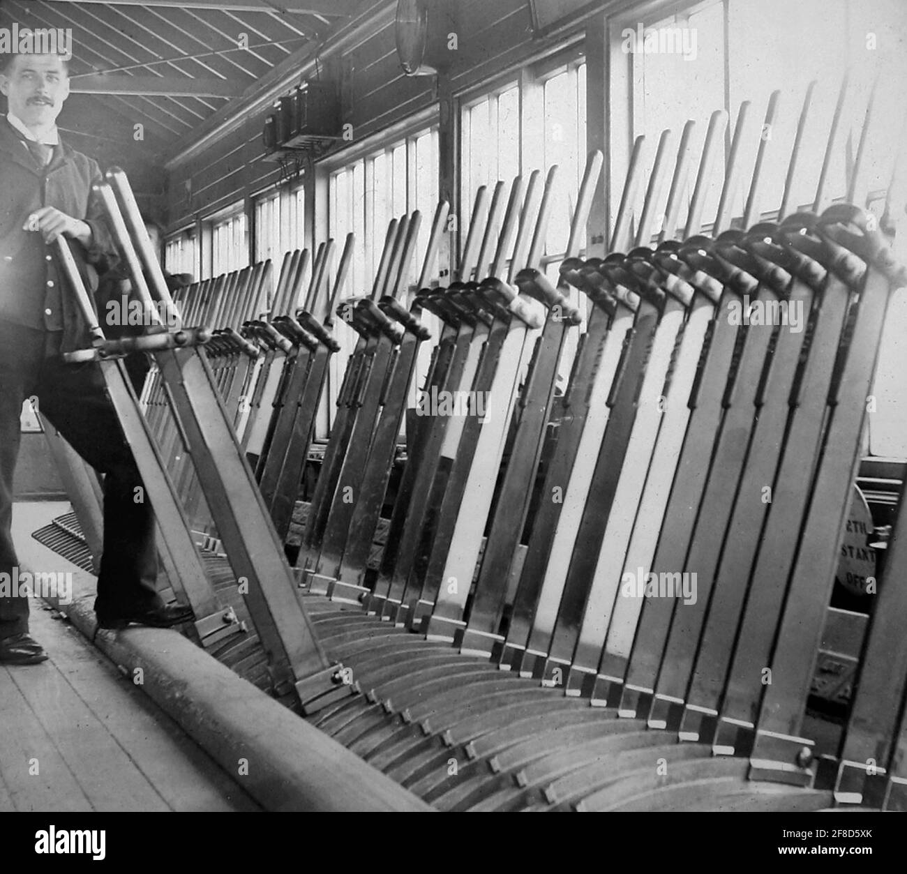 Old signal box signalman hi-res stock photography and images - Alamy