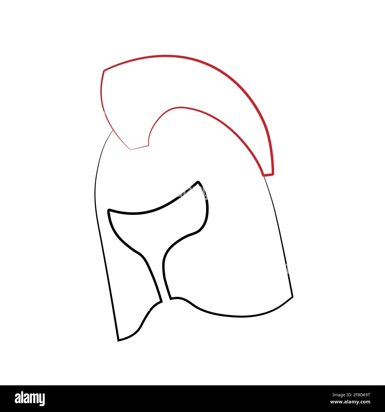 Helmet line art icon vector illustration minimalistic outline art on ...