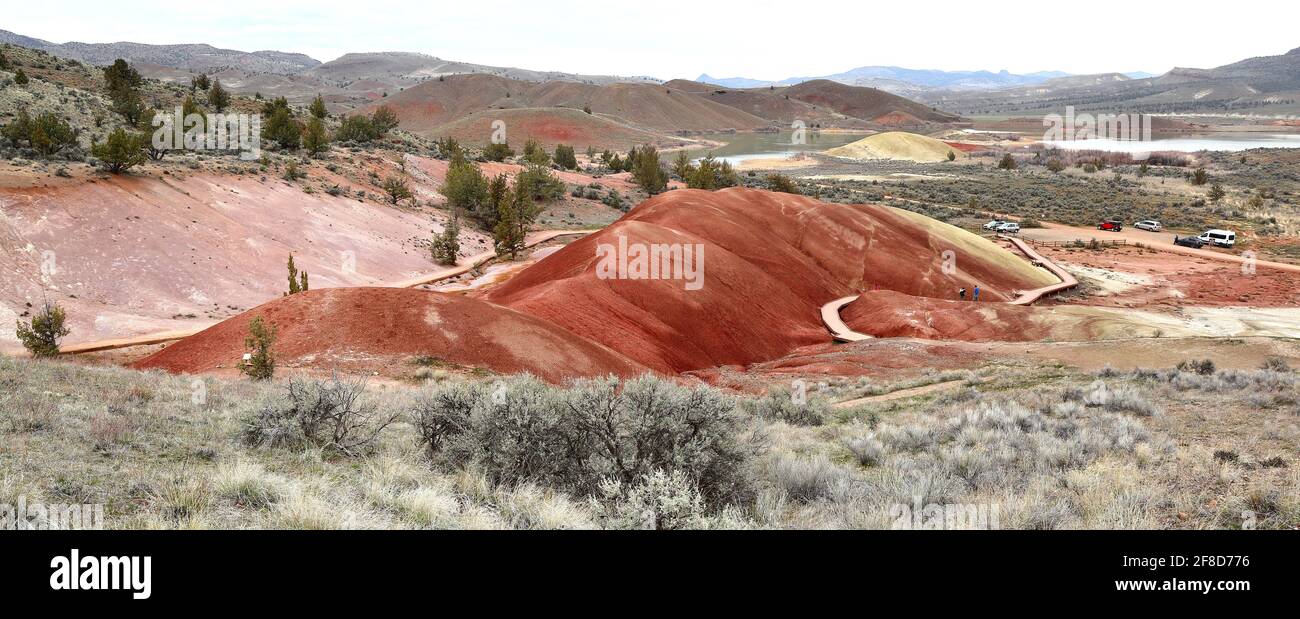 The Amazing Painted Hills in Oregon Stock Photo - Alamy
