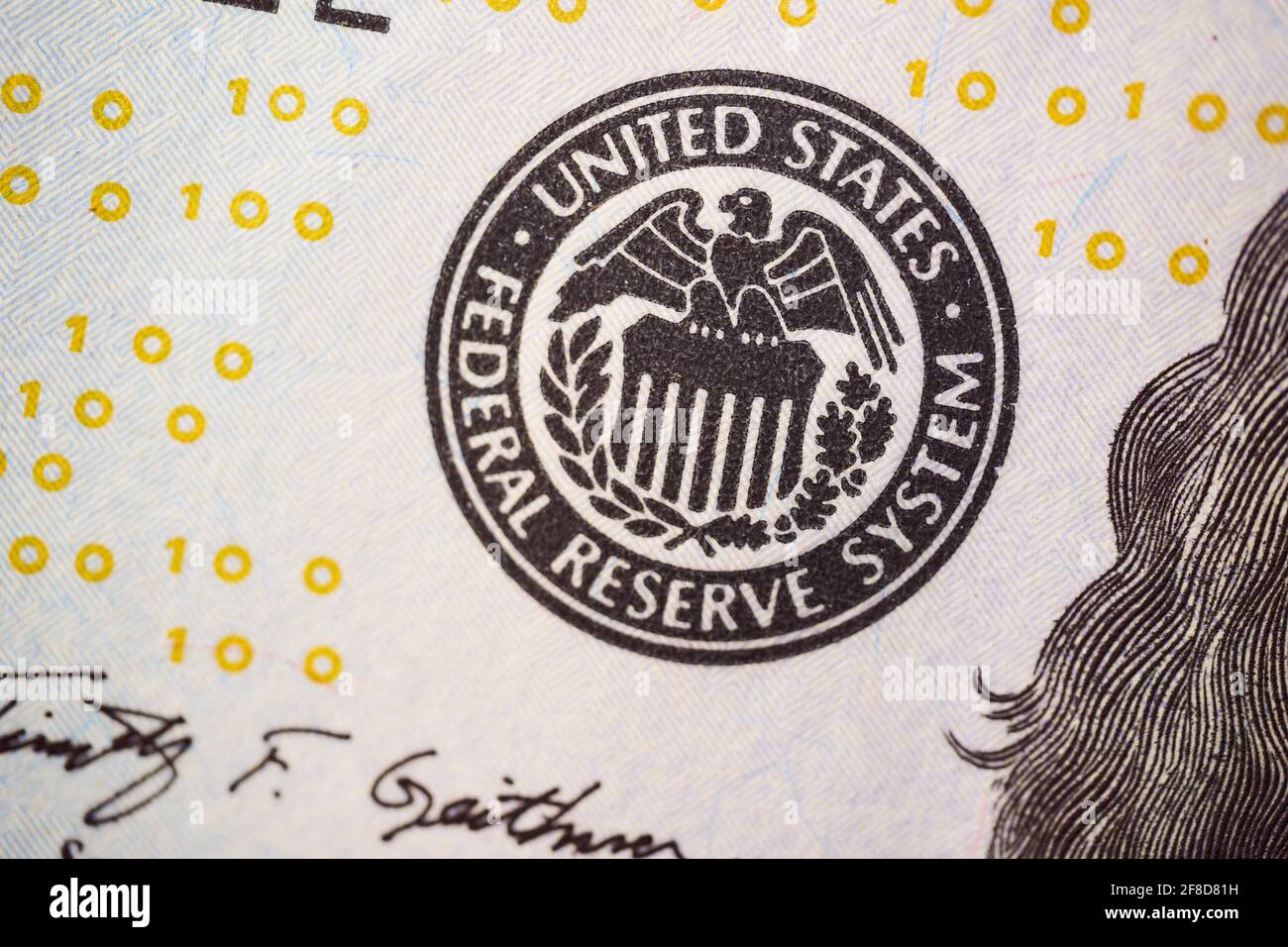 Macro close up of the US dollar bill. High quality photo Stock Photo ...
