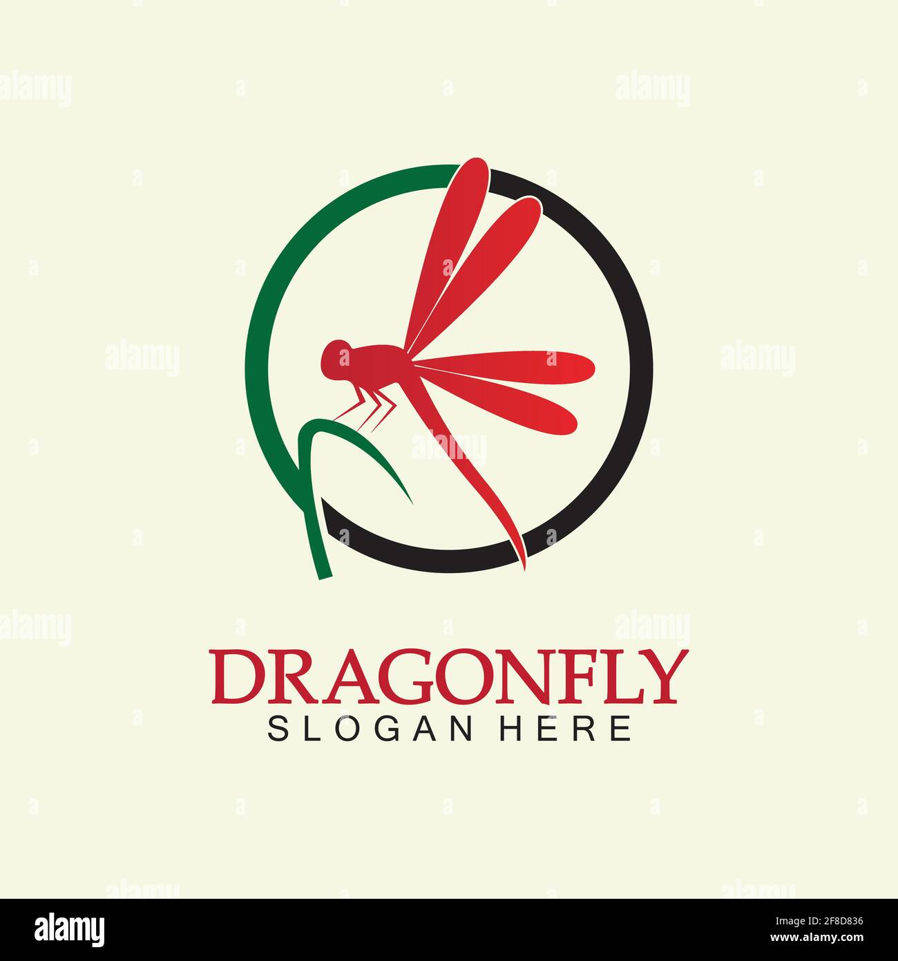Dragonfly Logo Vector icon illustration design template Stock Vector ...