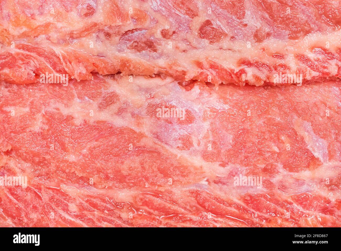 Raw red meat ambassador, pork neck background, close-up Stock Photo - Alamy
