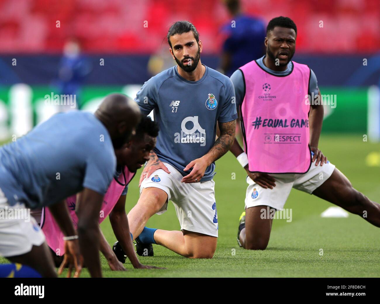 FC Porto's Miguel Sergio Oliveira warming up prior to kick-off before ...