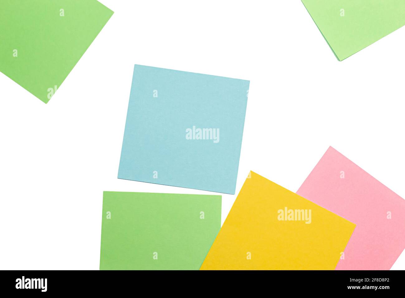 Blank colorful stickers for notes. Mockup for notes Stock Photo - Alamy