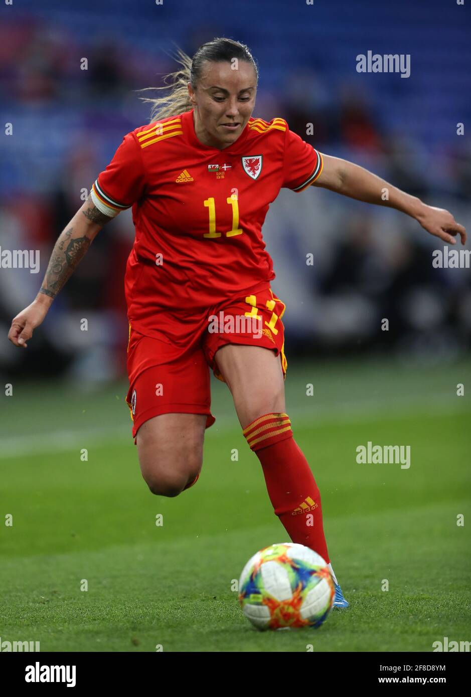 Wales' Natasha Harding during the women's international friendly match ...