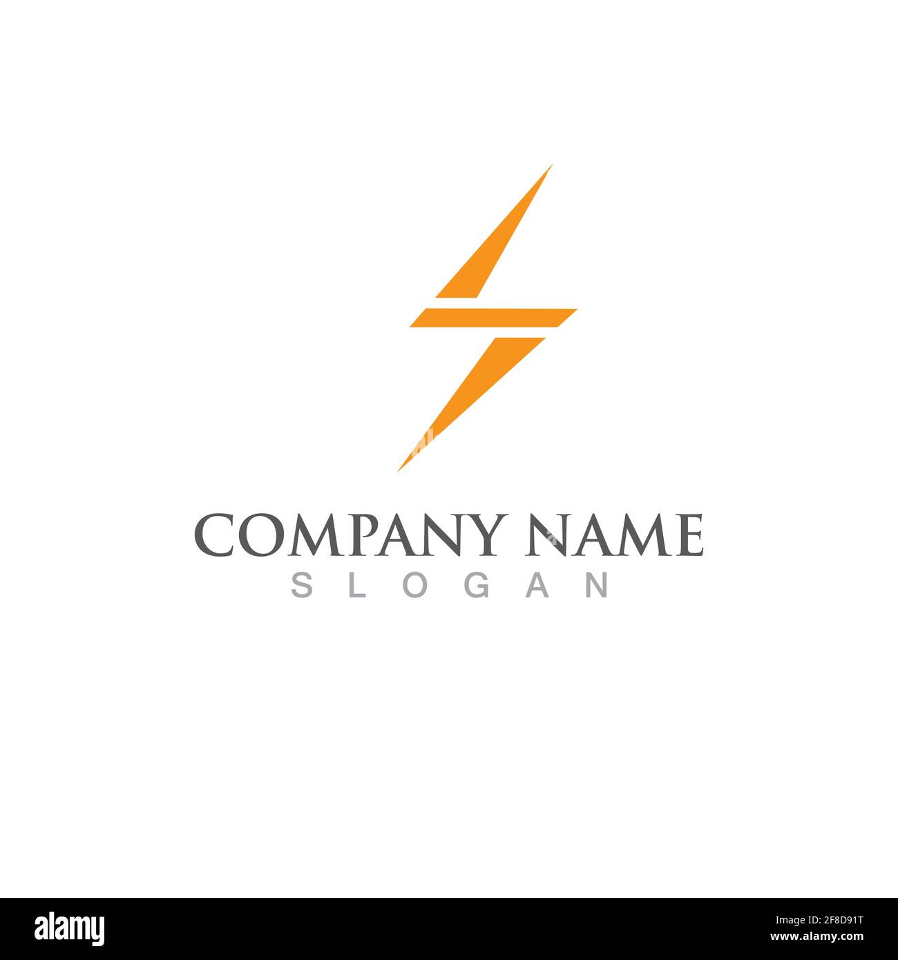 Thunderbolt logo icon vector template design Stock Vector Image & Art ...