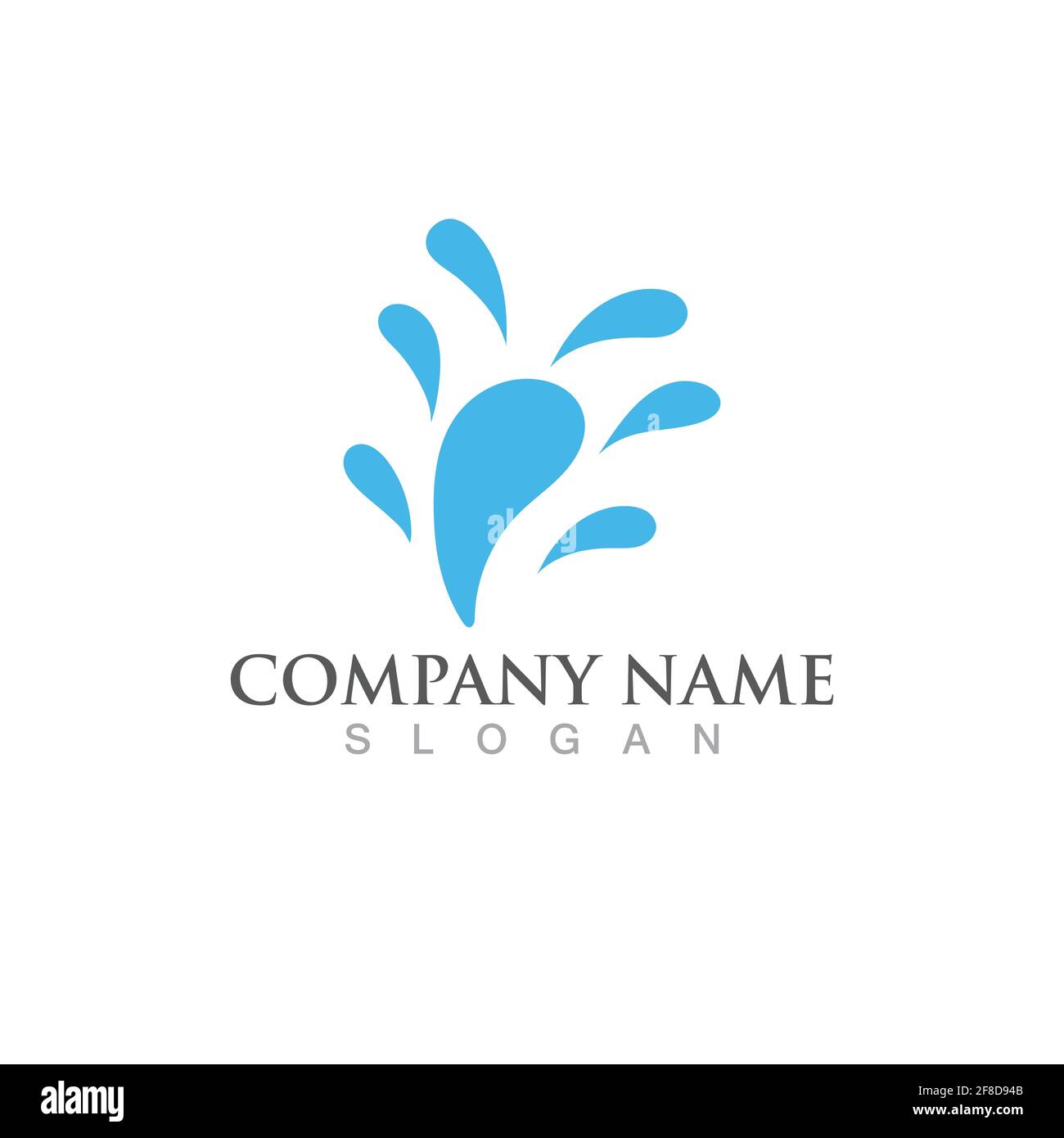 Splash water vector logo Stock Vector Image & Art - Alamy