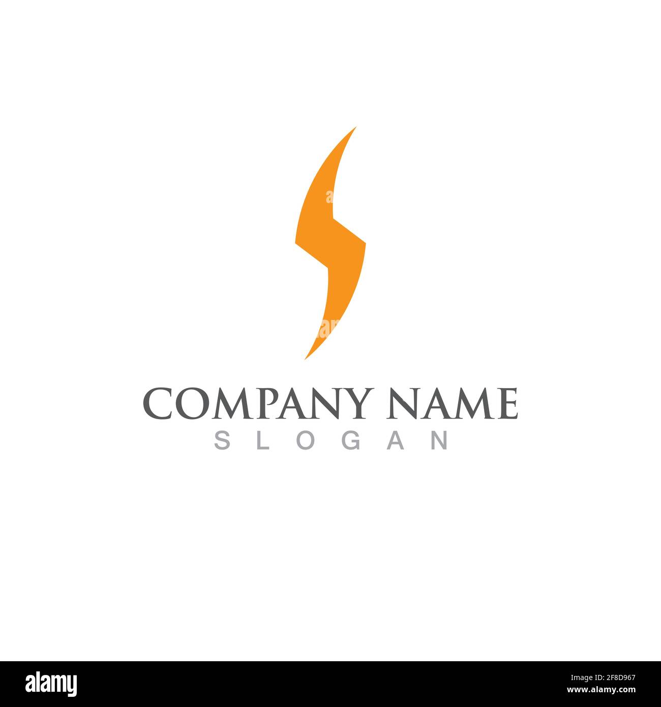 Thunderbolt logo icon vector template design Stock Vector Image & Art ...