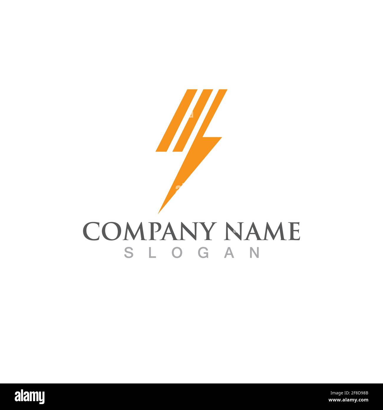 Thunderbolt logo icon vector template design Stock Vector Image & Art ...