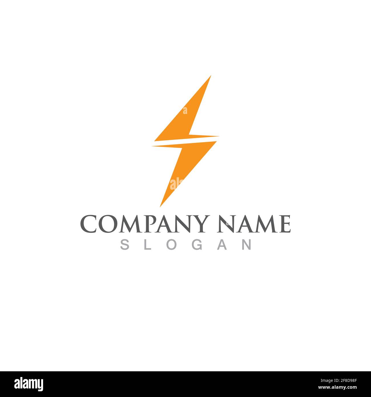 Thunderbolt logo icon vector template design Stock Vector Image & Art ...