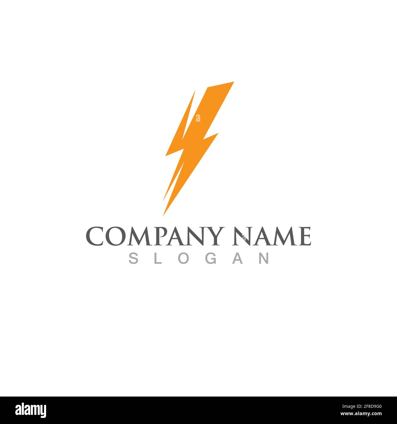 Thunderbolt logo icon vector template design Stock Vector Image & Art ...