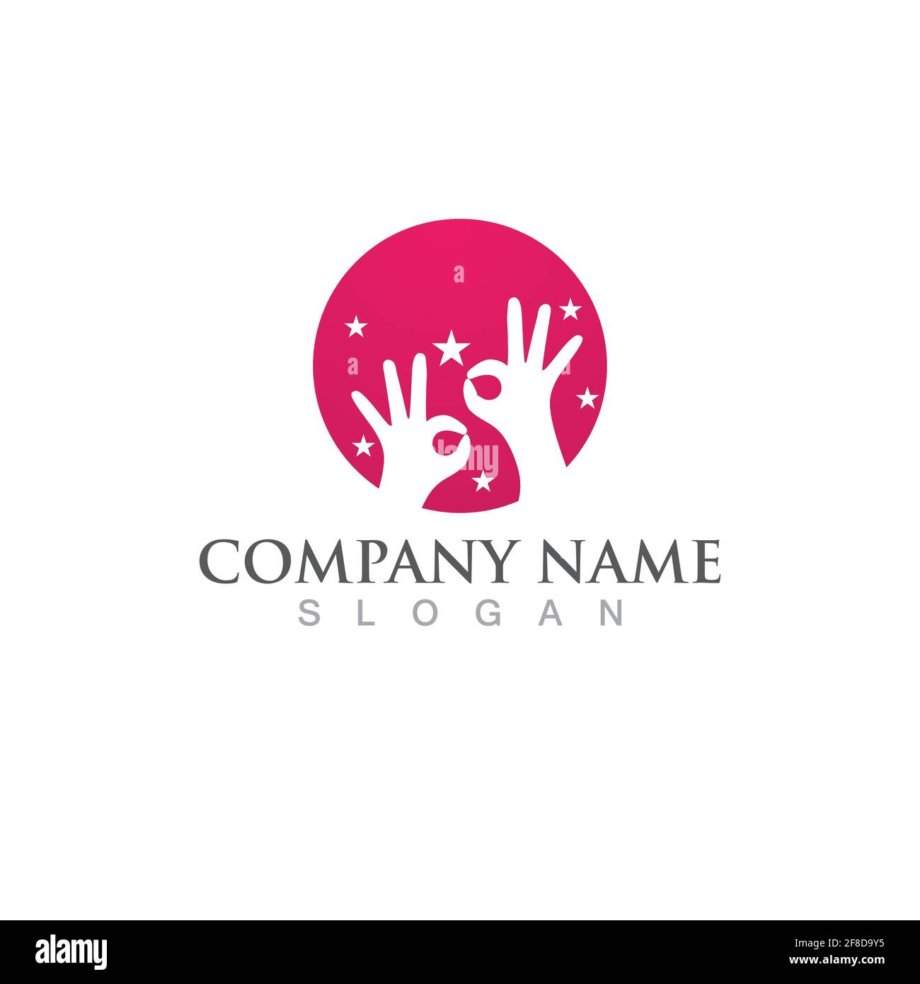 Hand logo and symbol vector Stock Vector Image & Art - Alamy