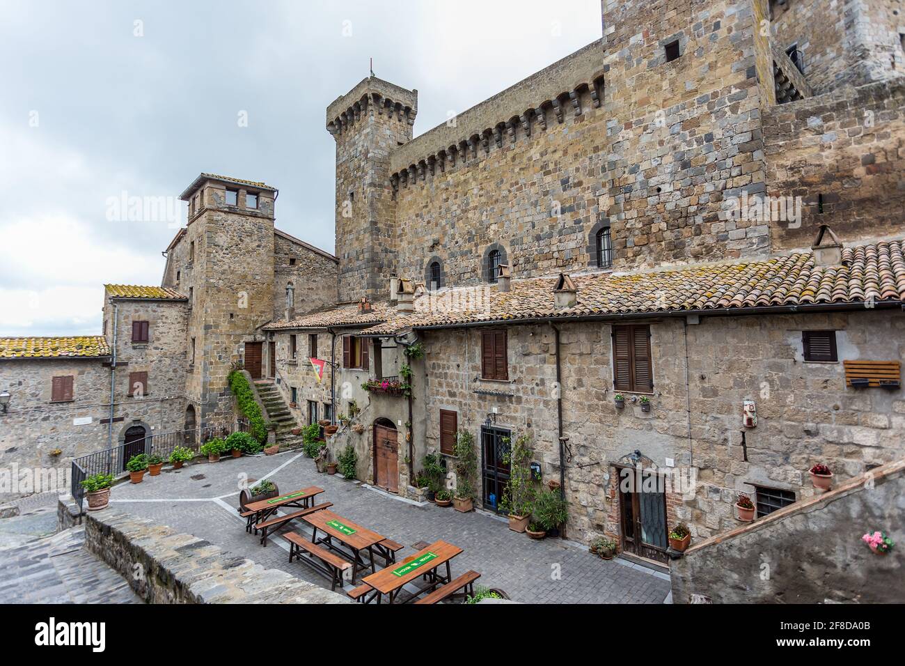 The medieval town and castle of Bolsena, Also Rocca Monaldeschi, that ...