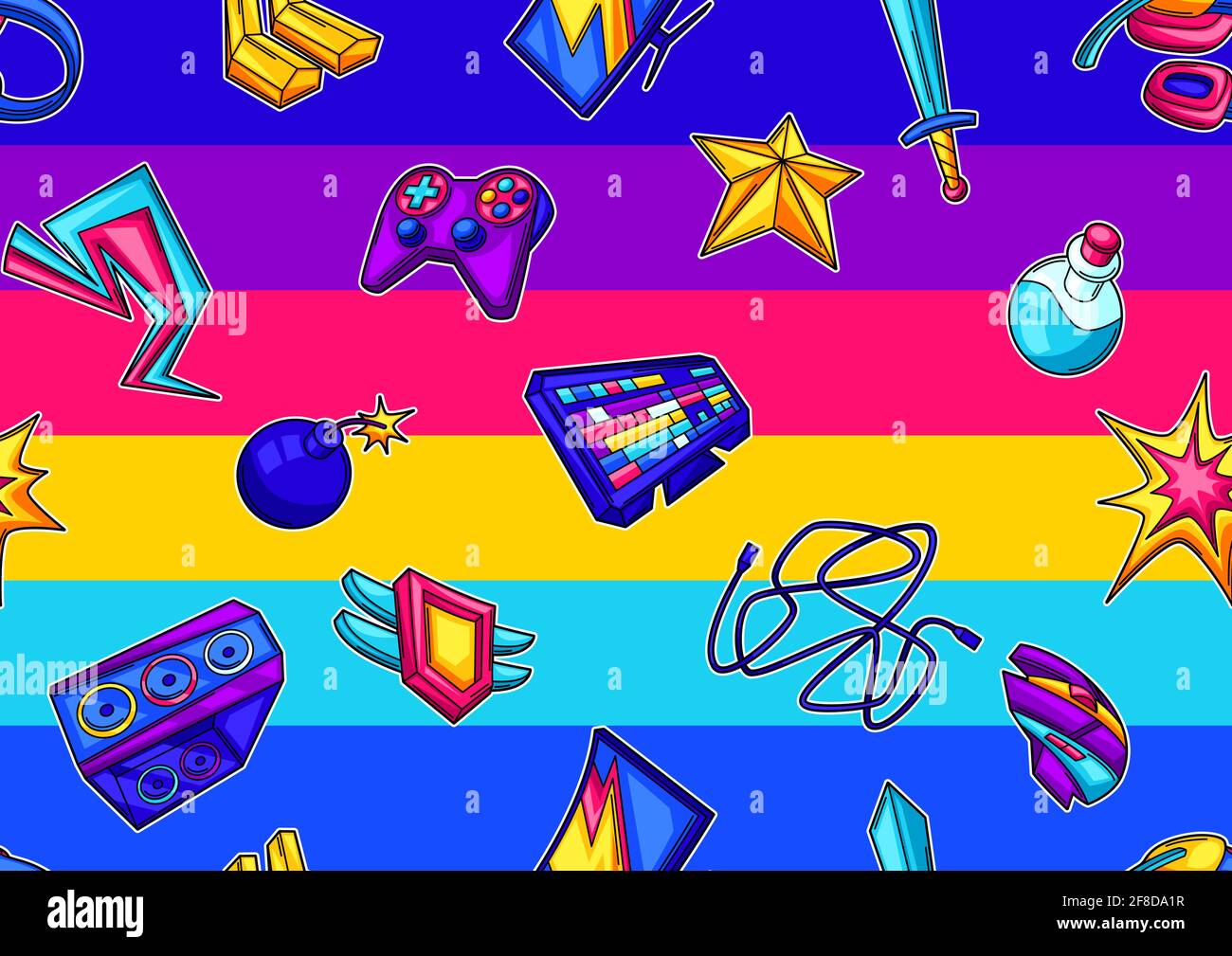 Gaming pattern hi-res stock photography and images - Alamy