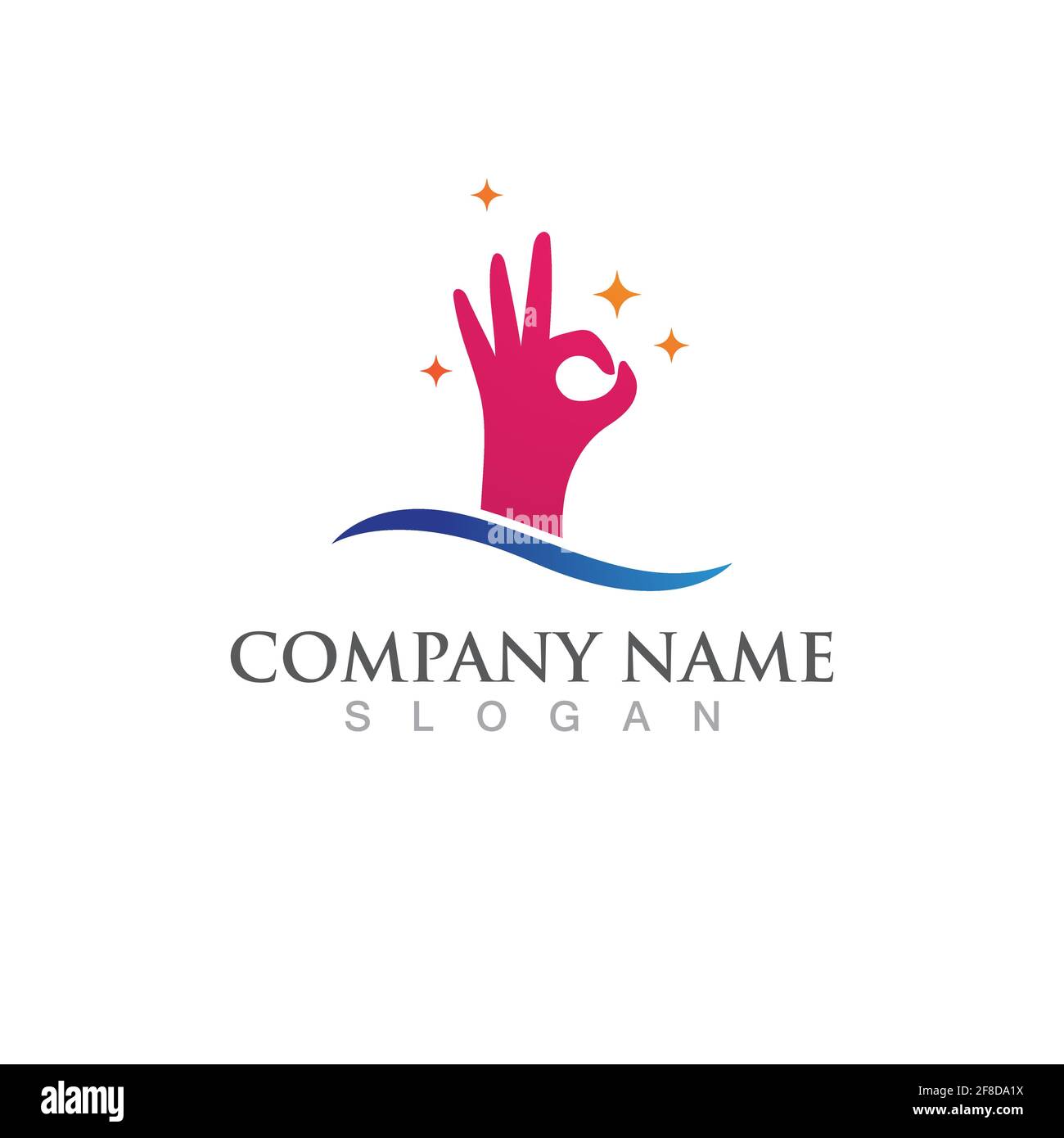Hand logo and symbol vector Stock Vector Image & Art - Alamy