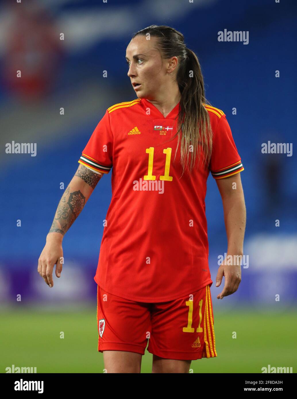 Wales' Natasha Harding during the women's international friendly match ...