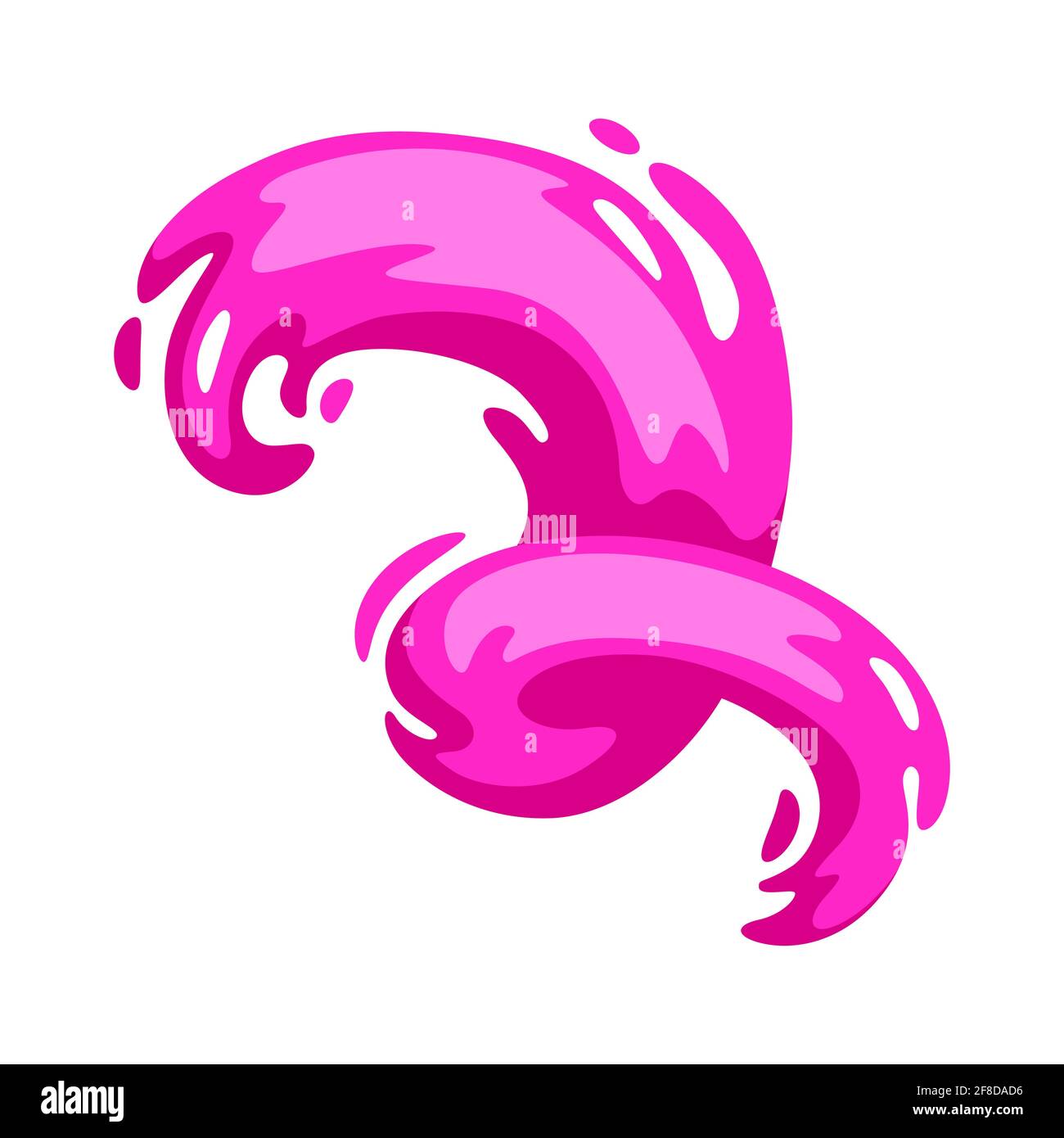 Pink paint swirl Stock Vector Images - Alamy