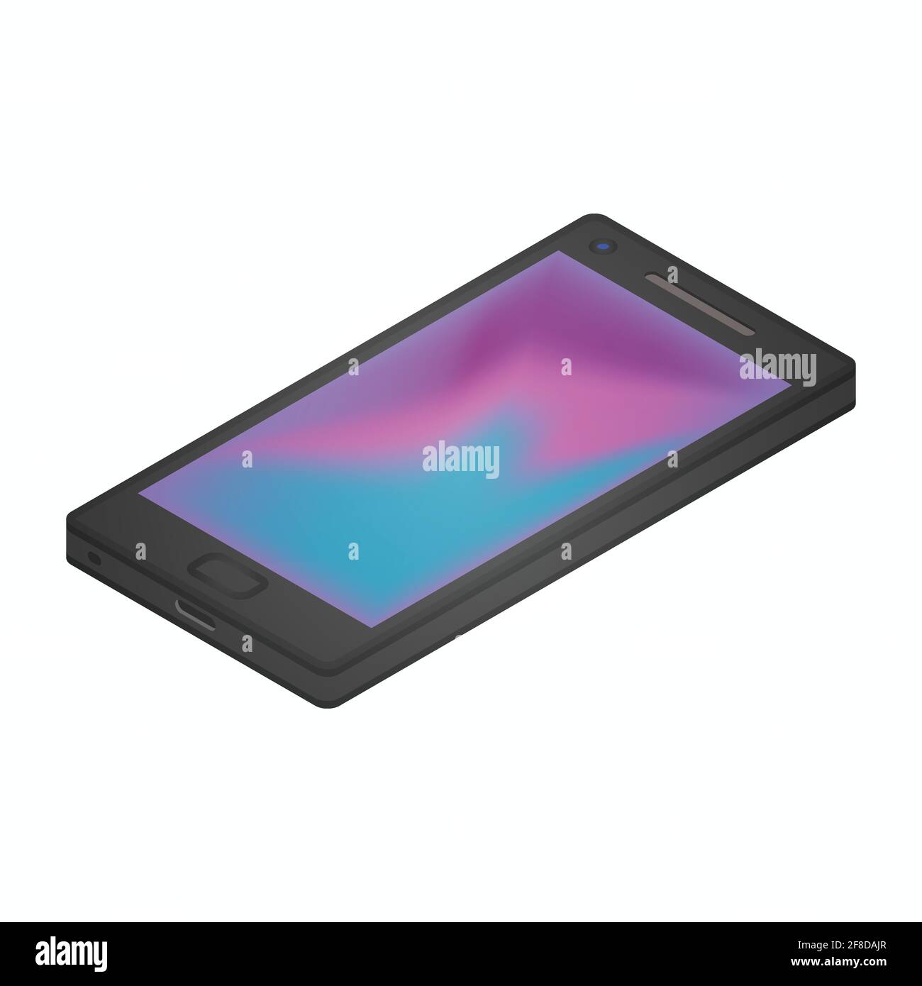 Vector modern smartphone icon. Isometric view Stock Vector Image & Art ...