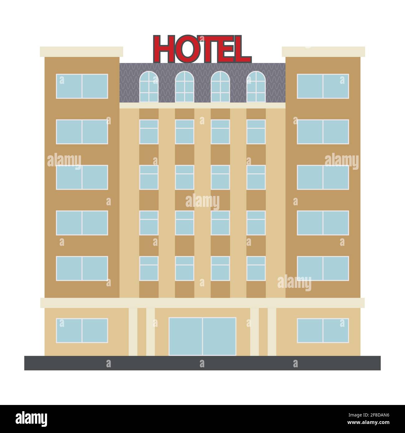 Hotel Vector Icon. Vector illustration Stock Vector Image & Art - Alamy