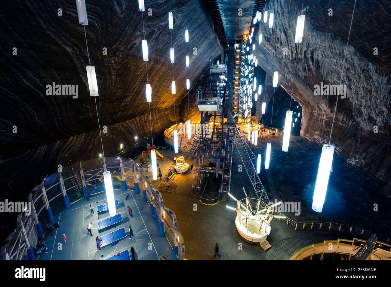 Famous salt mine Salina Turda in Romania Stock Photo - Alamy
