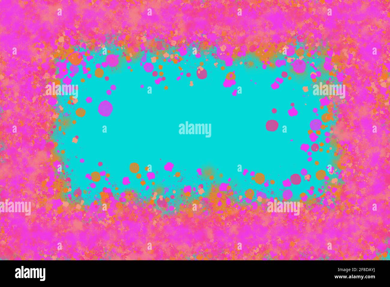 An abstract neon splatter border background image Stock Photo - Alamy