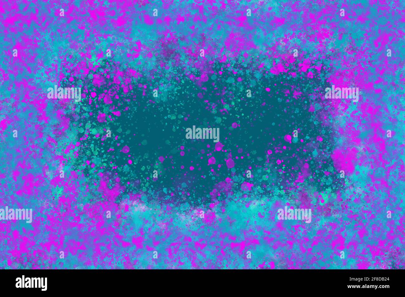 An abstract neon splatter border background image Stock Photo - Alamy