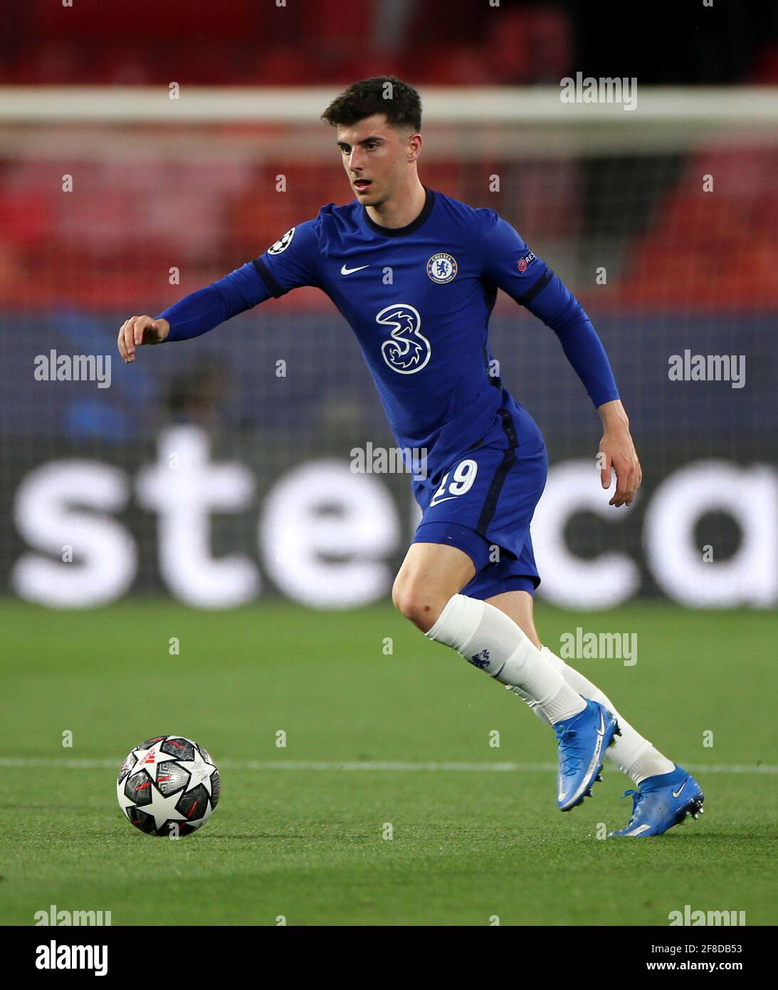 Chelsea's Mason Mount in action during the UEFA Champions League match ...