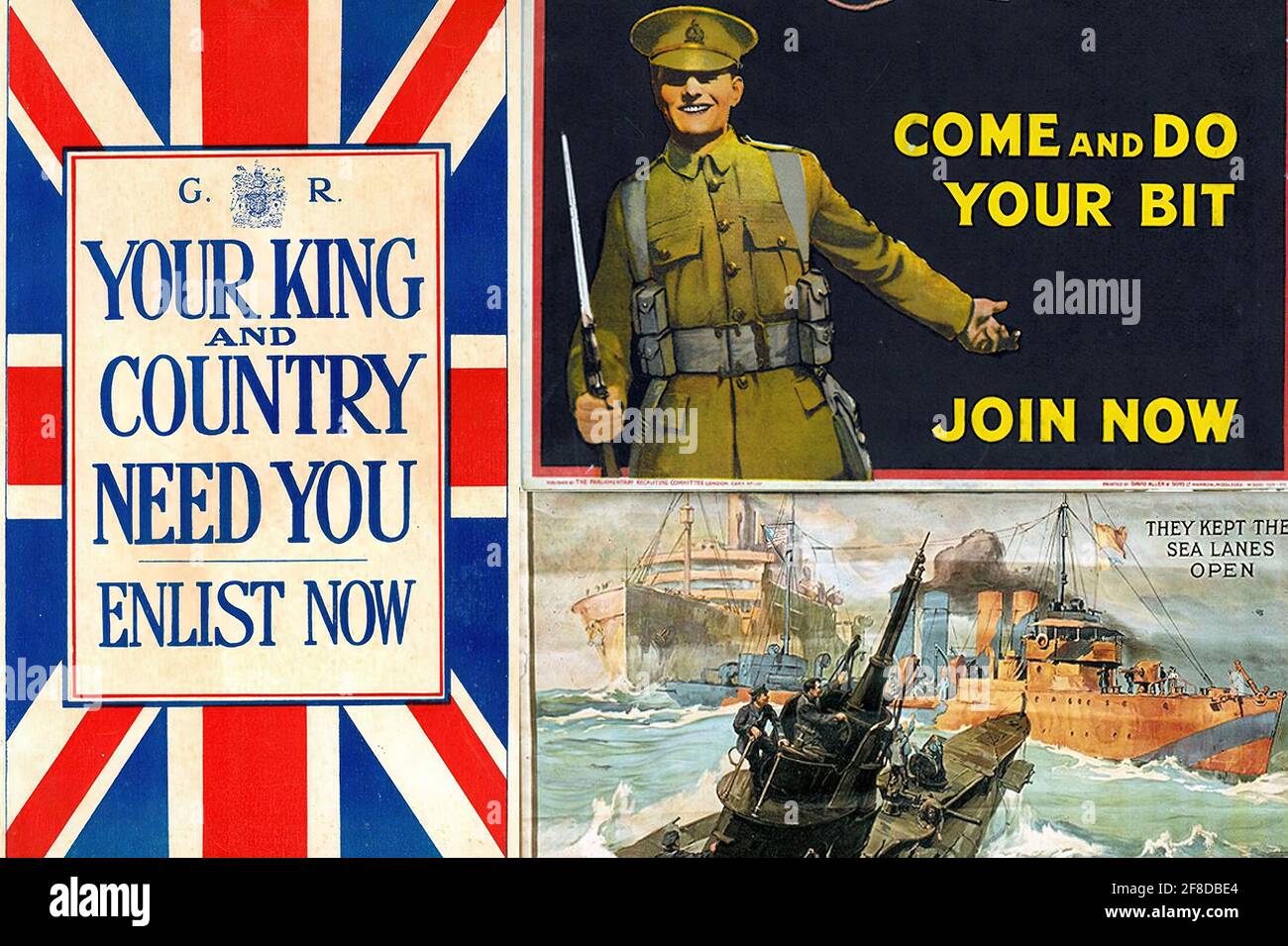 Vintage ww1 british recruitment poster hi-res stock photography and ...