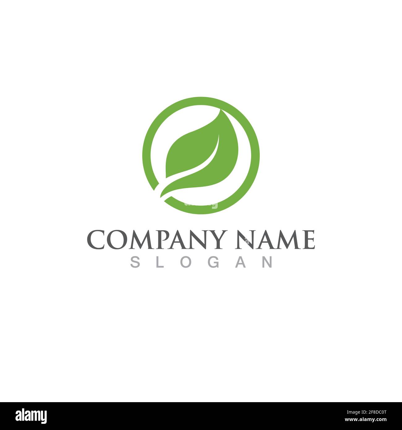 Logos of green leaf ecology nature element vector Stock Vector Image ...