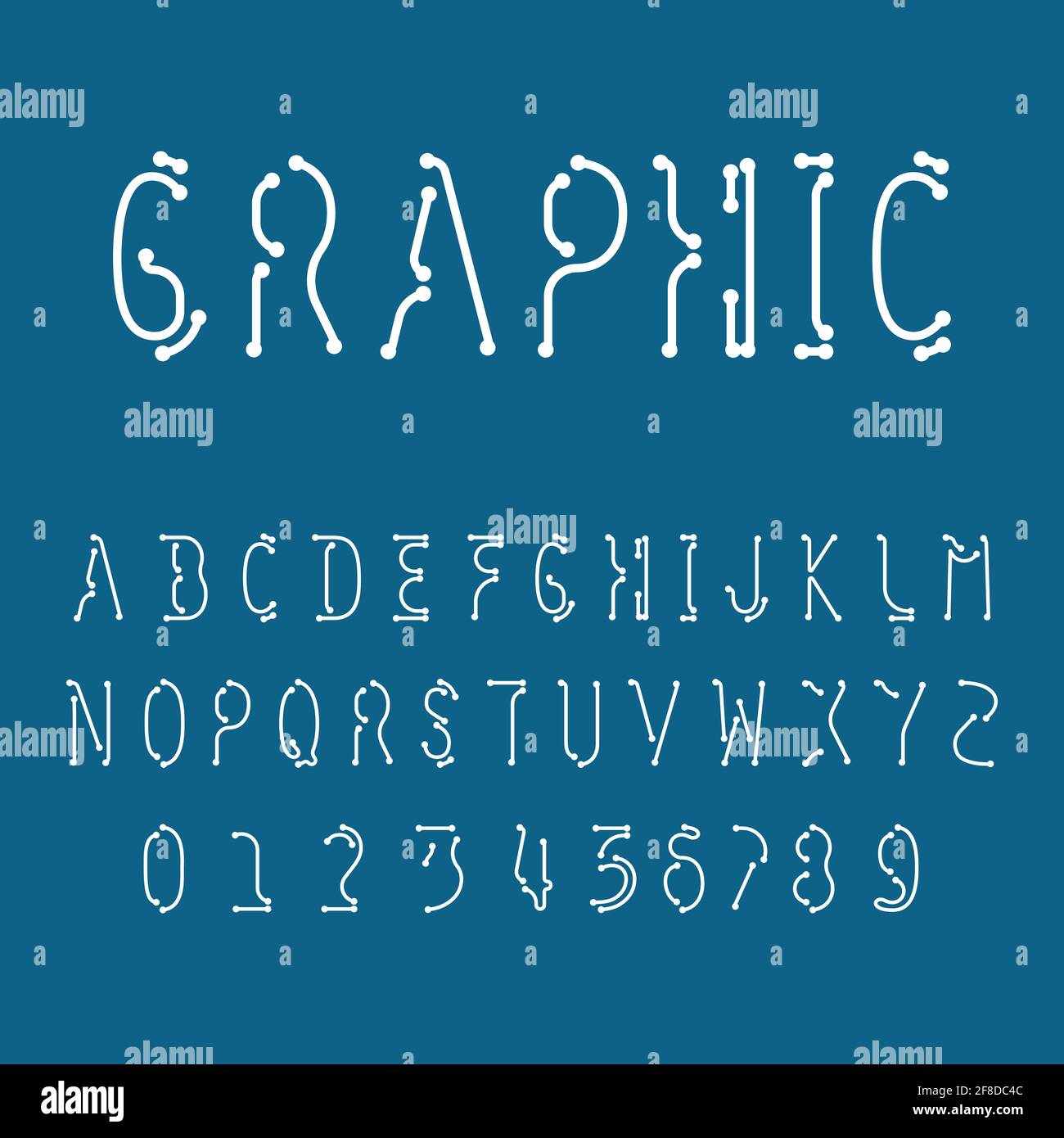 Modern abstract typographic font and alphabet. Minimal design. Vector ...