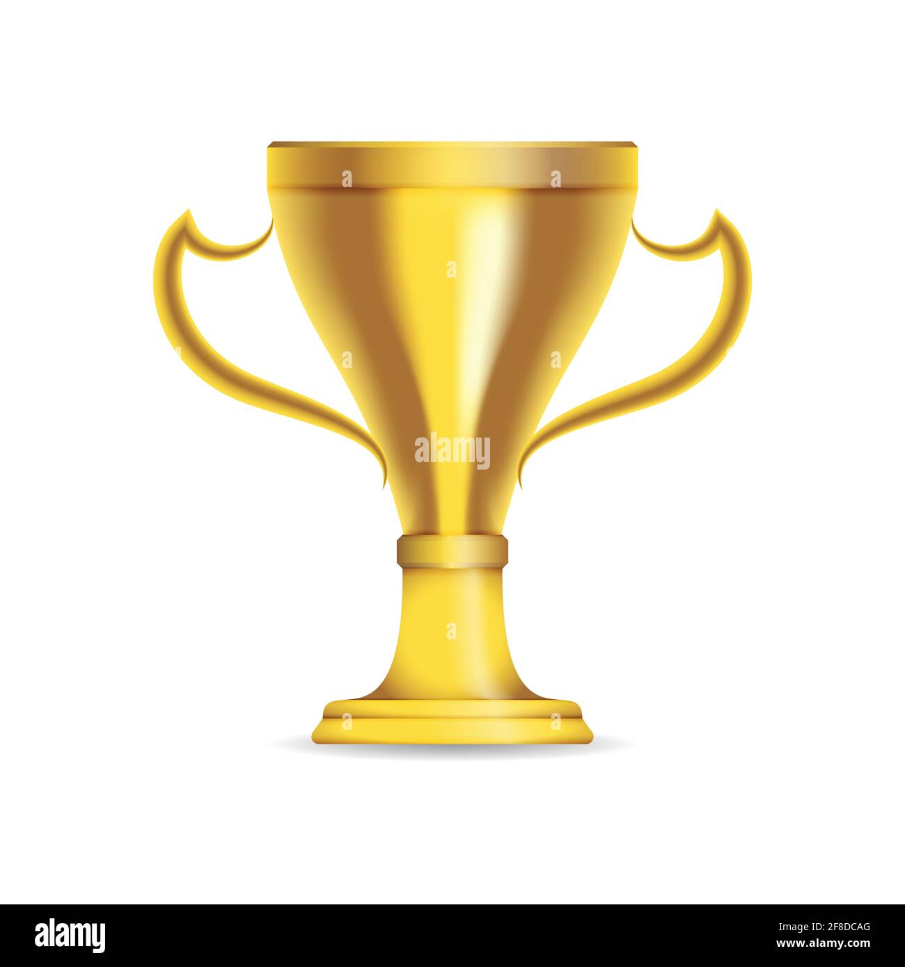 Gold trophy cup. Vector illustration Stock Vector Image & Art - Alamy