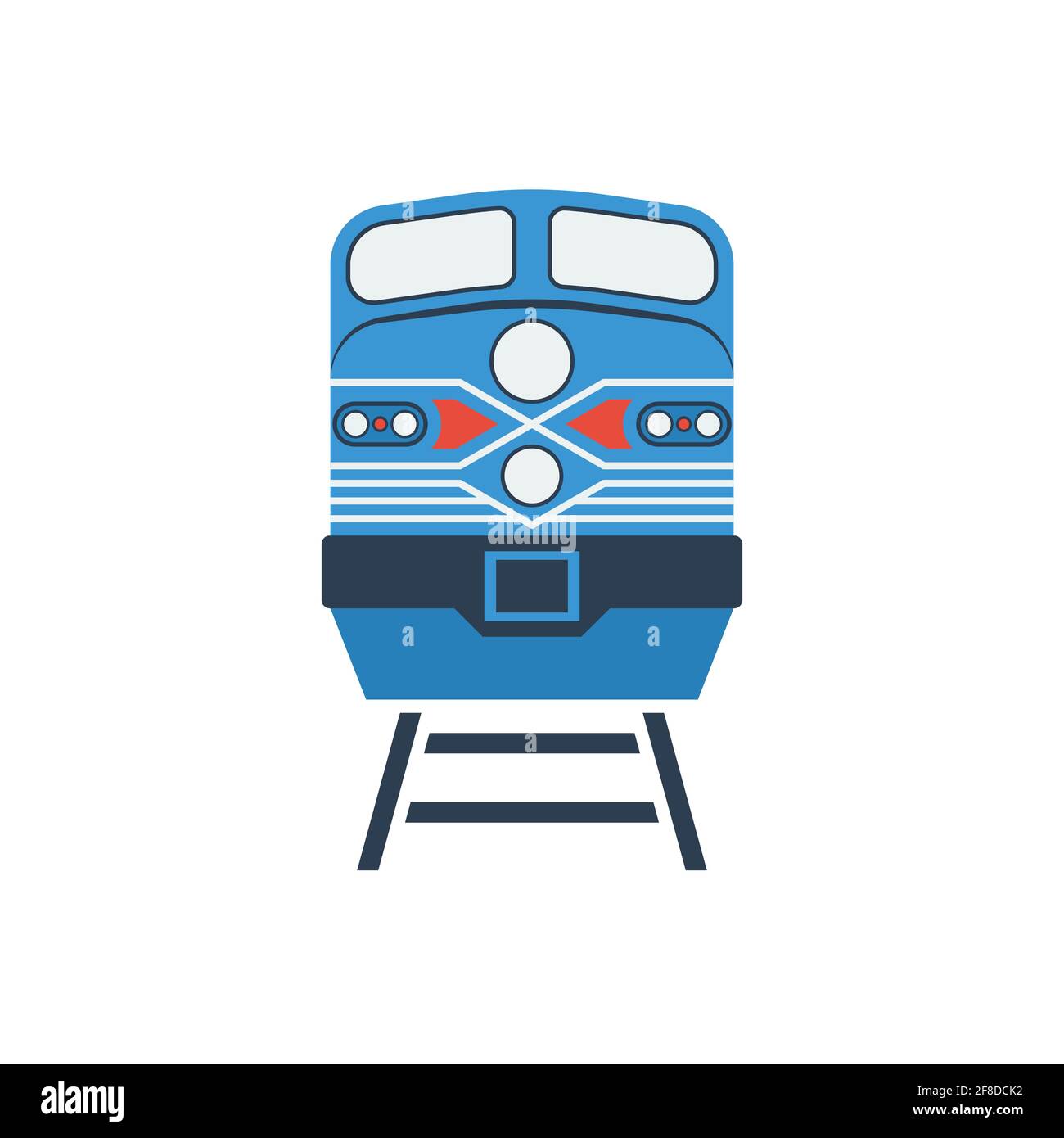 Train Front View Vector
