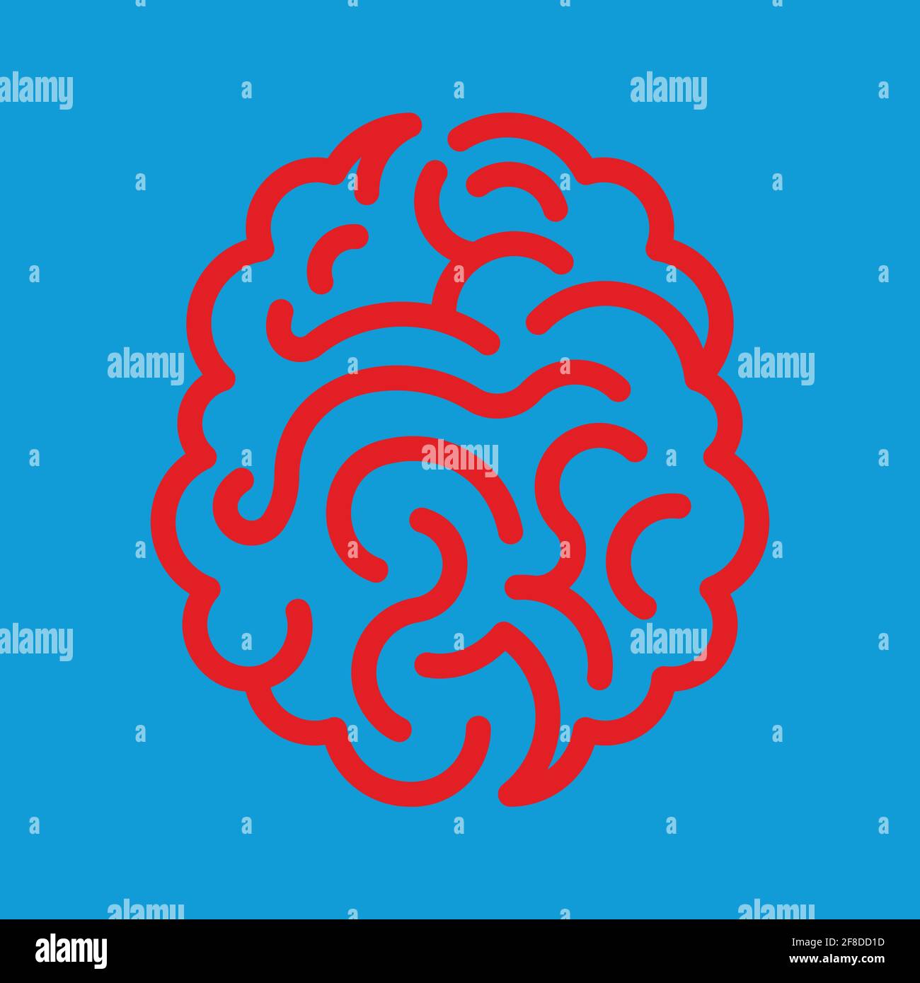 Concept of human brain, vector illustration.Brainstorming creative idea ...