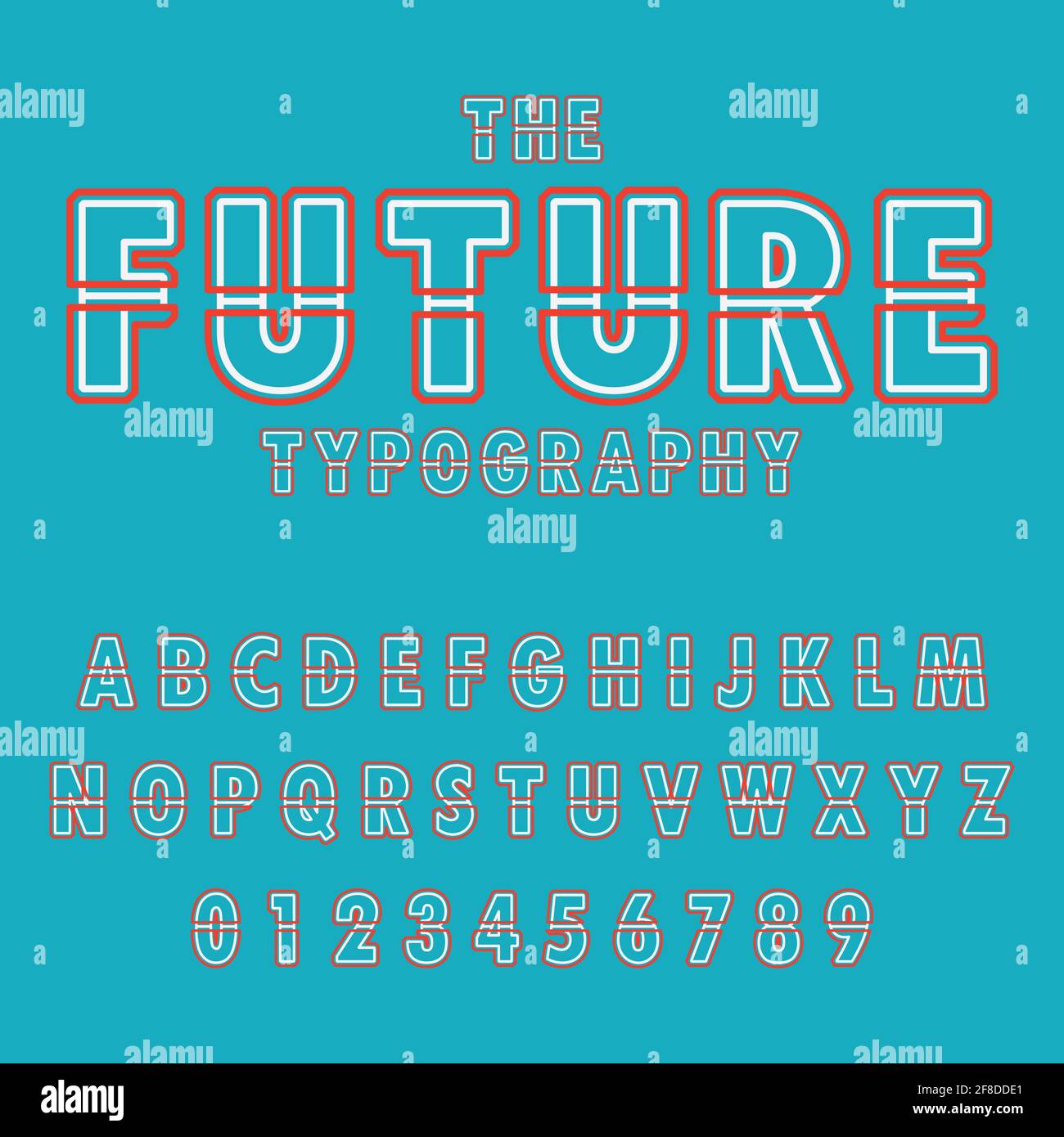 Modern abstract typographic font and alphabet. Minimal design. Vector ...