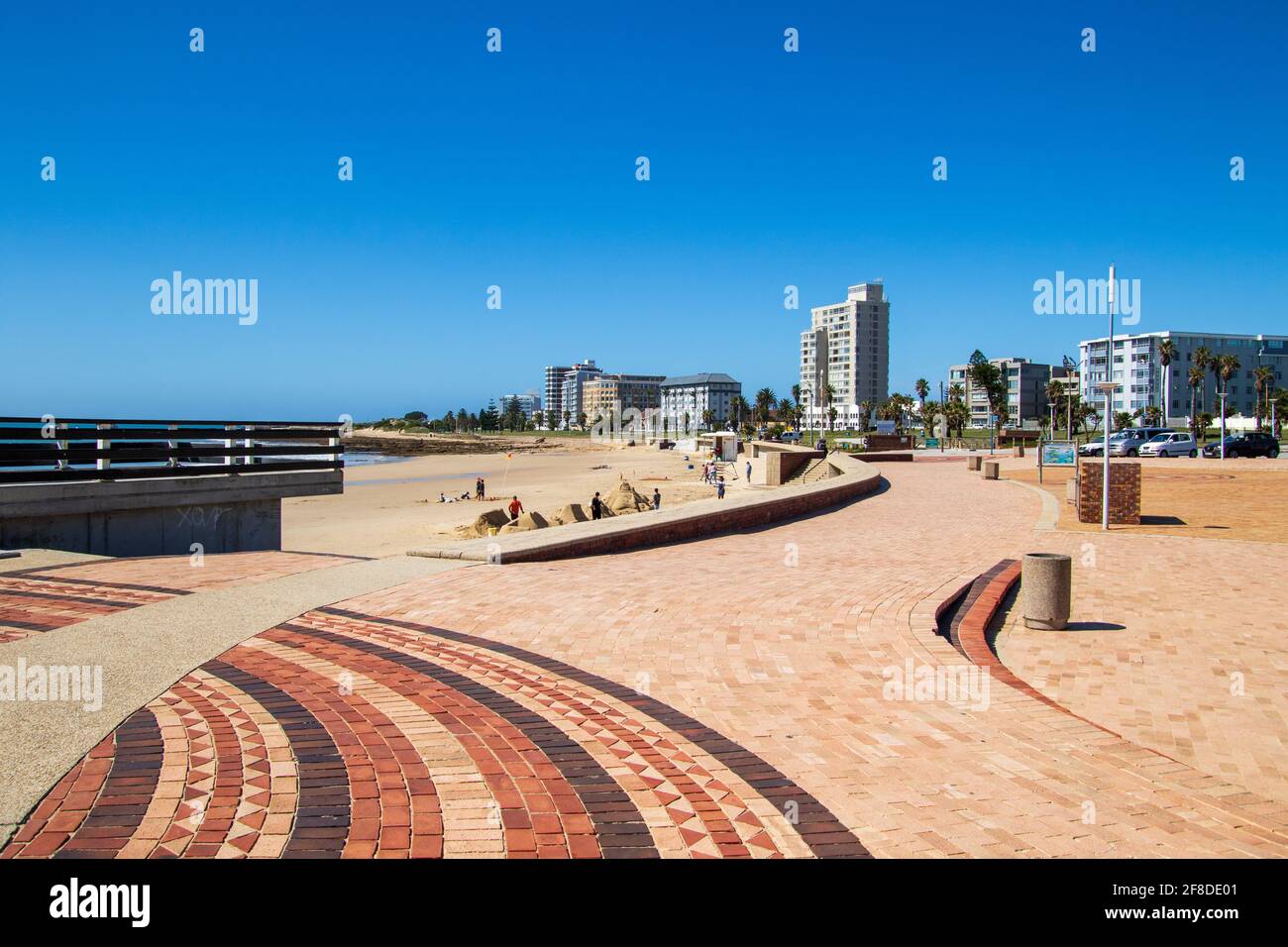 Port Elizabeth, South Africa - beachfront walkway at Humewood beach ...
