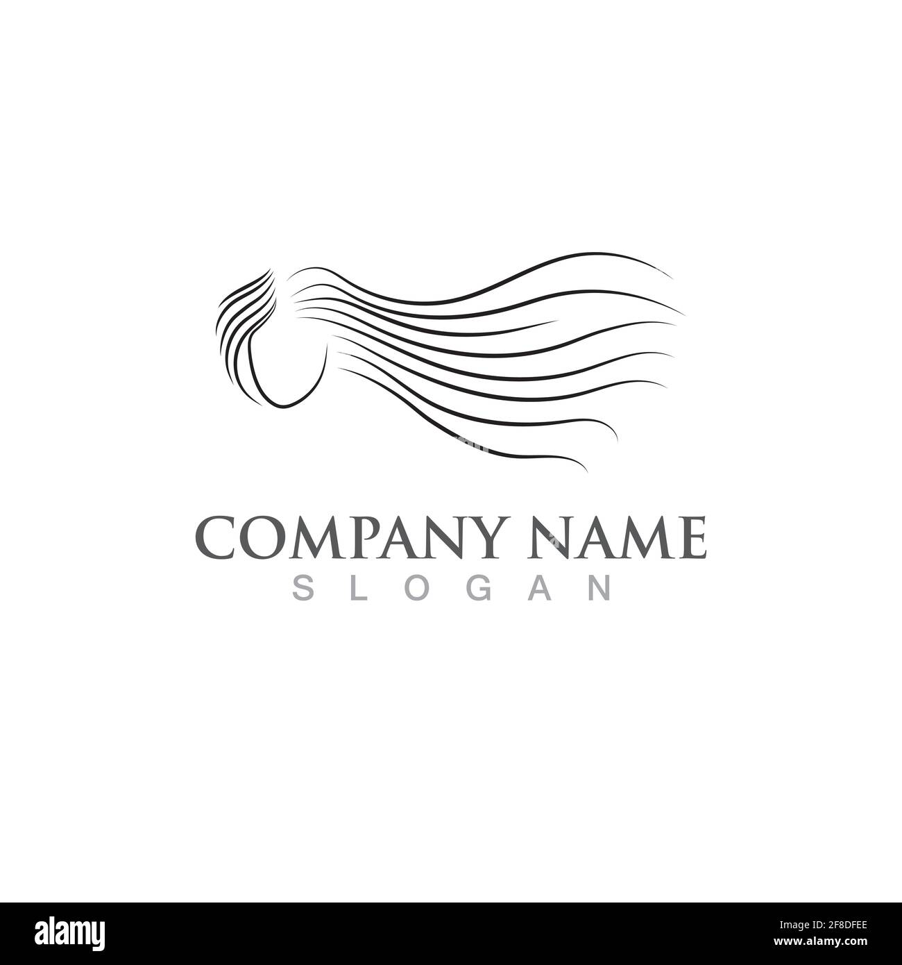 Hair Logo Vector Illustration Design Stock Vector Image And Art Alamy