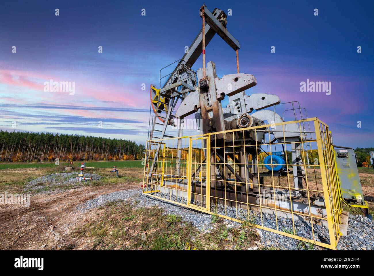 Oil pump jack is the overground drive for a reciprocating piston pump ...
