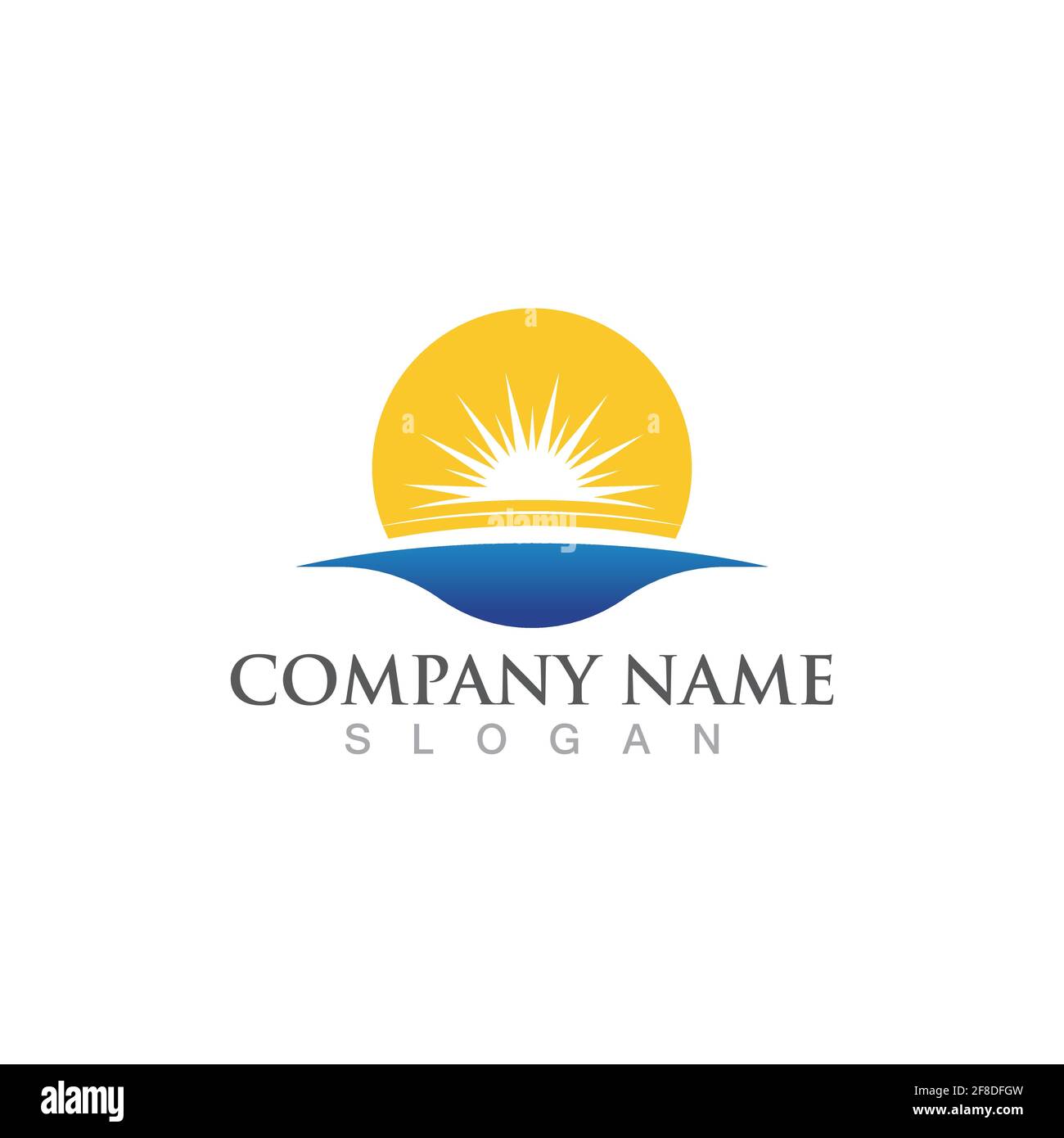 Sun logo and symbol nature vector Stock Vector Image & Art - Alamy