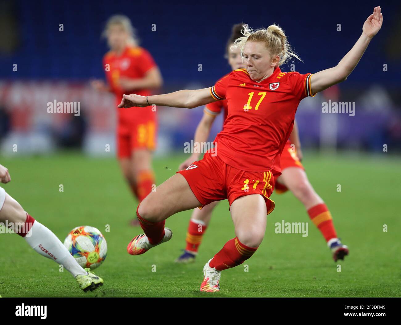 Wales' Ceri Holland during the women's international friendly match at ...